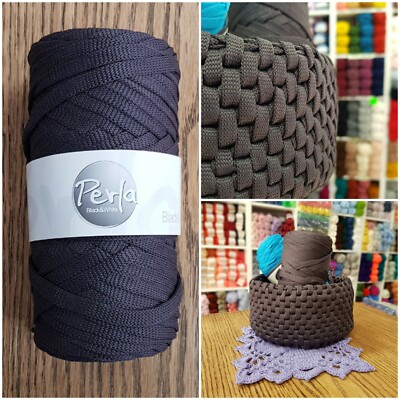 Perla Ribbon yarn, 1 roll, graphite, approx 250g | eBay