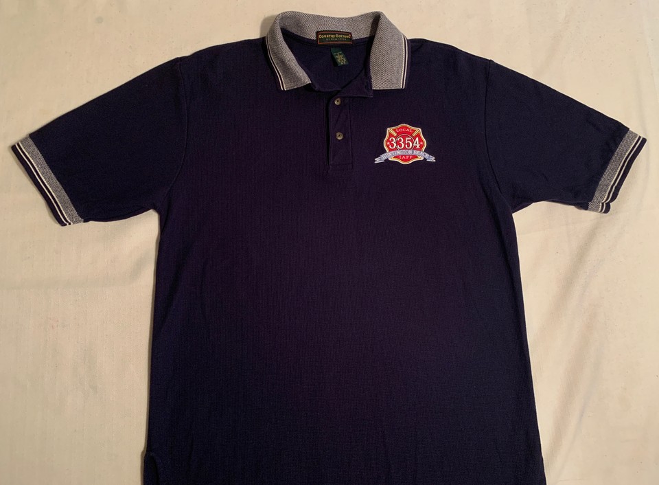 Huntington Beach Fire Department Los Angeles CA Polo Shirt Sz L LAFD ...