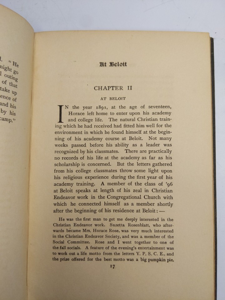 1905 Memorial of Horace William Rose Harry Wade Hicks YMCA Christian ...