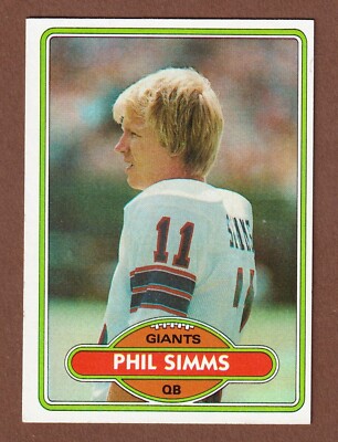 1980 Topps #225 Phil Simms Rc Rookie - New York Giants - ExMT - 754 - 🔥 ...