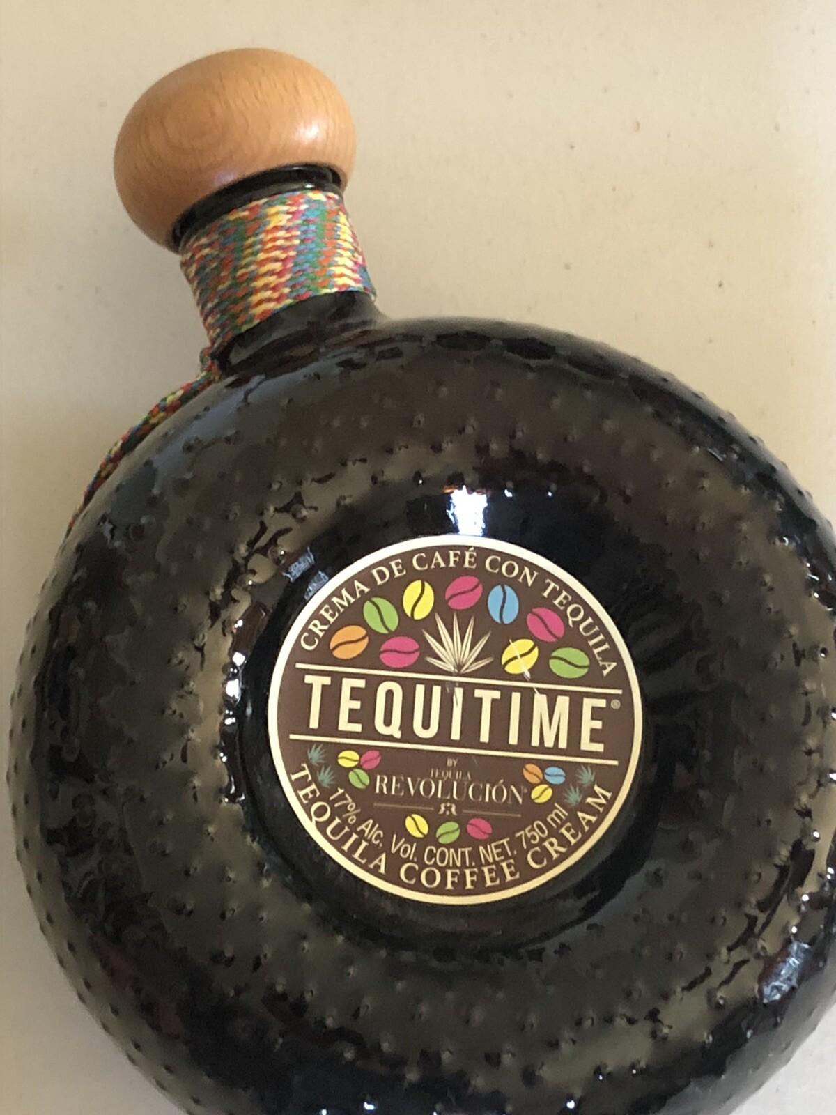 TEQUILA REVOLUCION HAND MADE IN MEXICO TEQUITIME COFFEE CREAM EMPTY ...
