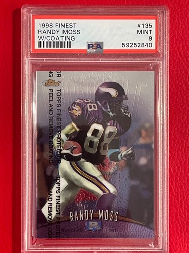 1998 topps finest w/coating randy moss psa 9 | eBay