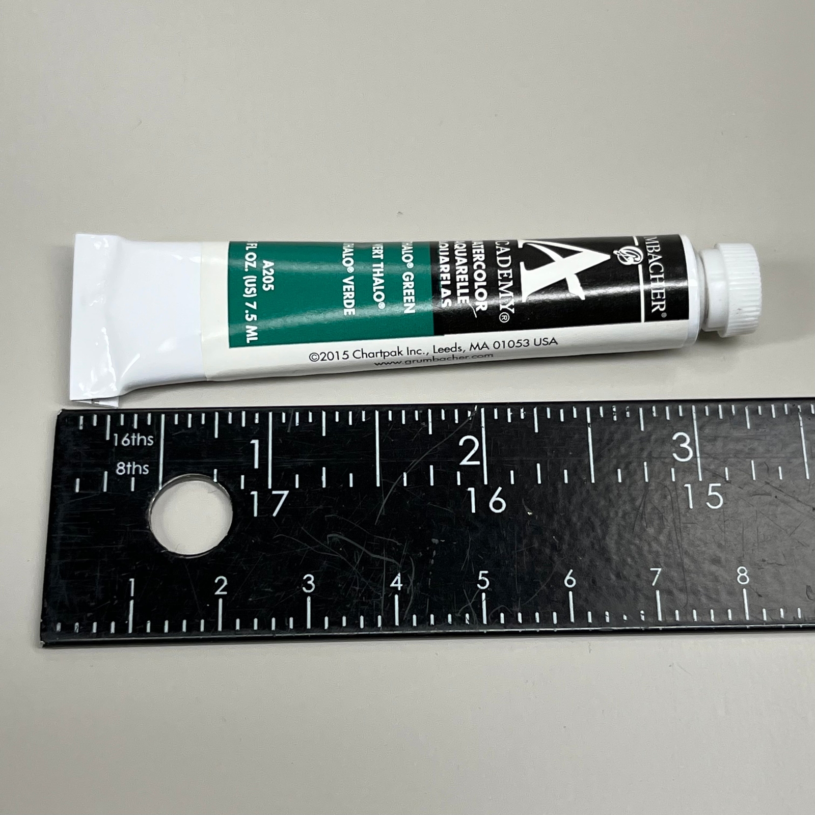 GRUMBACHER 6-PACK! Academy Watercolor Paint Thalo Green .25 fl oz / 7.5 ...