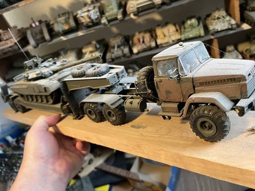 Soviet Kraz Tank Transporter With Soviet T 72 Tank 1/35 Built | eBay