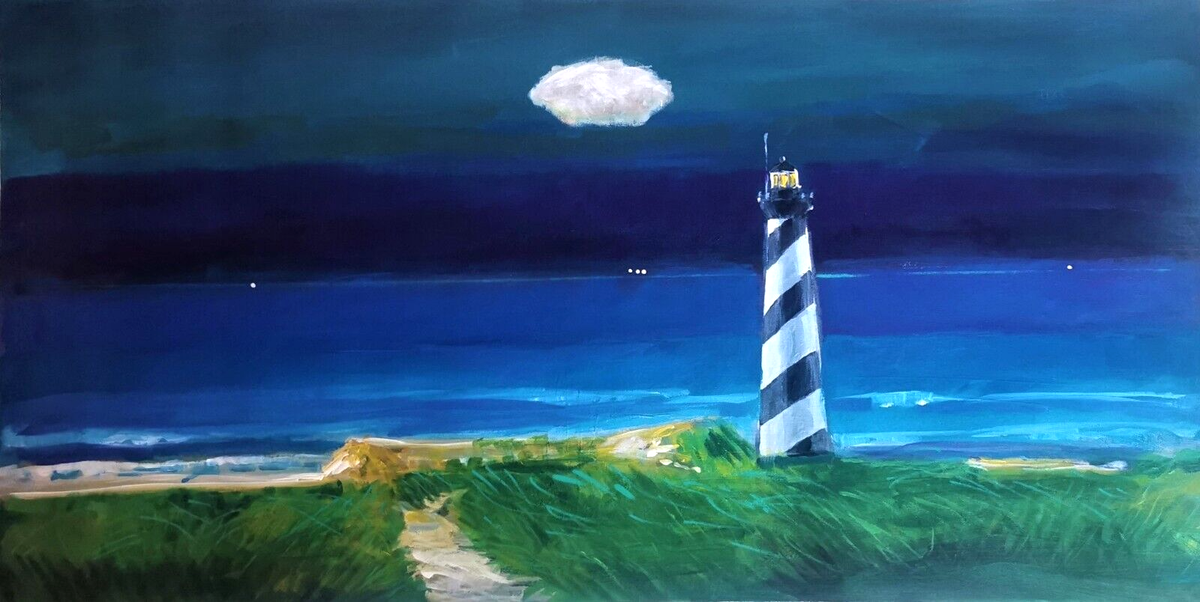 Easy Acrylic Painting Lighthouse