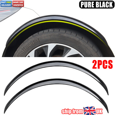 2pcs 29" Universal Car Fender Wheel Arches Flares Guard Extension Wide ...