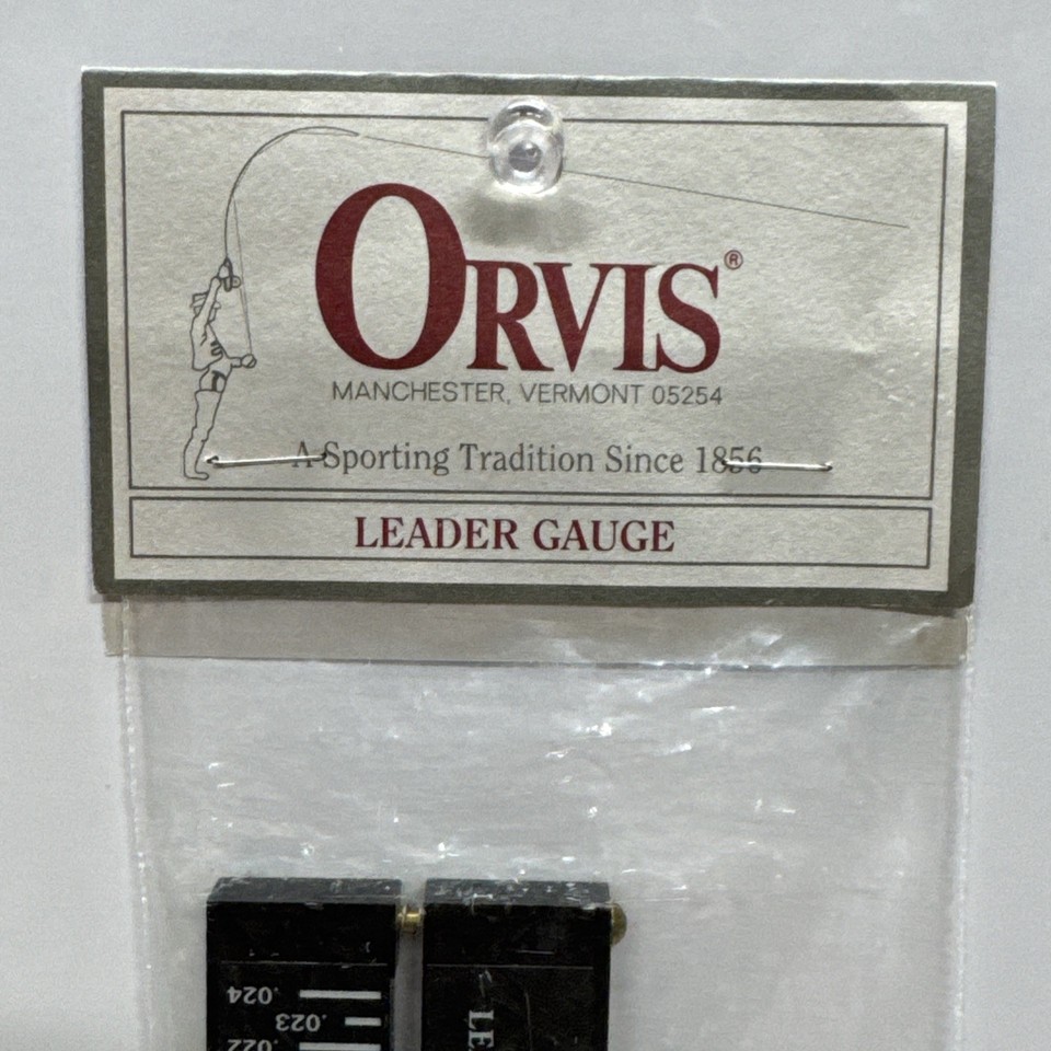 Original Packaging Orvis fly fishing Leader Tippet Gauge - Ultra Rare ...