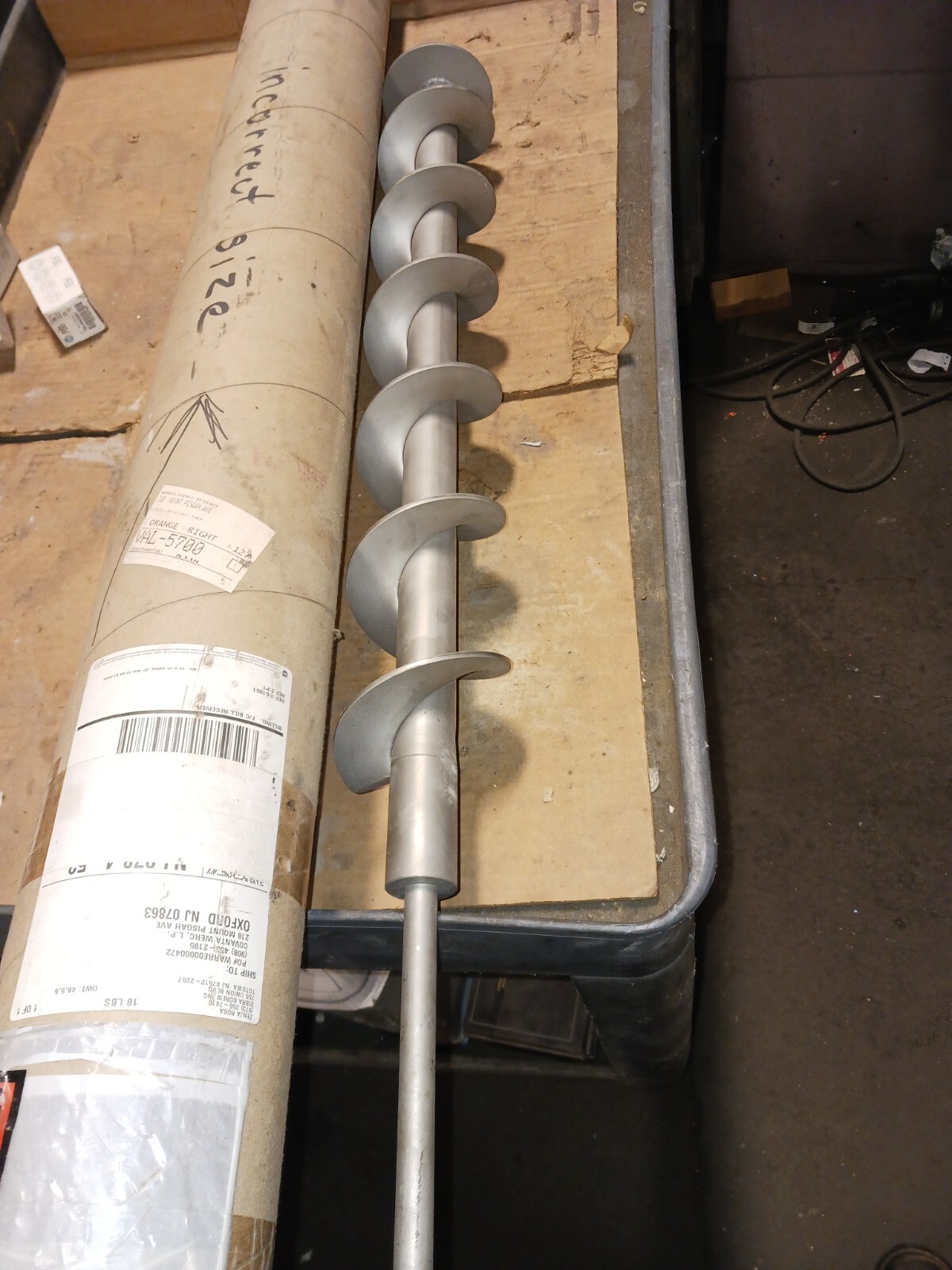 NEW VIBRA SCREW STAINLESS STEEL AUGER SCREW 5/8" ROD TOP 34" TL 27 ...