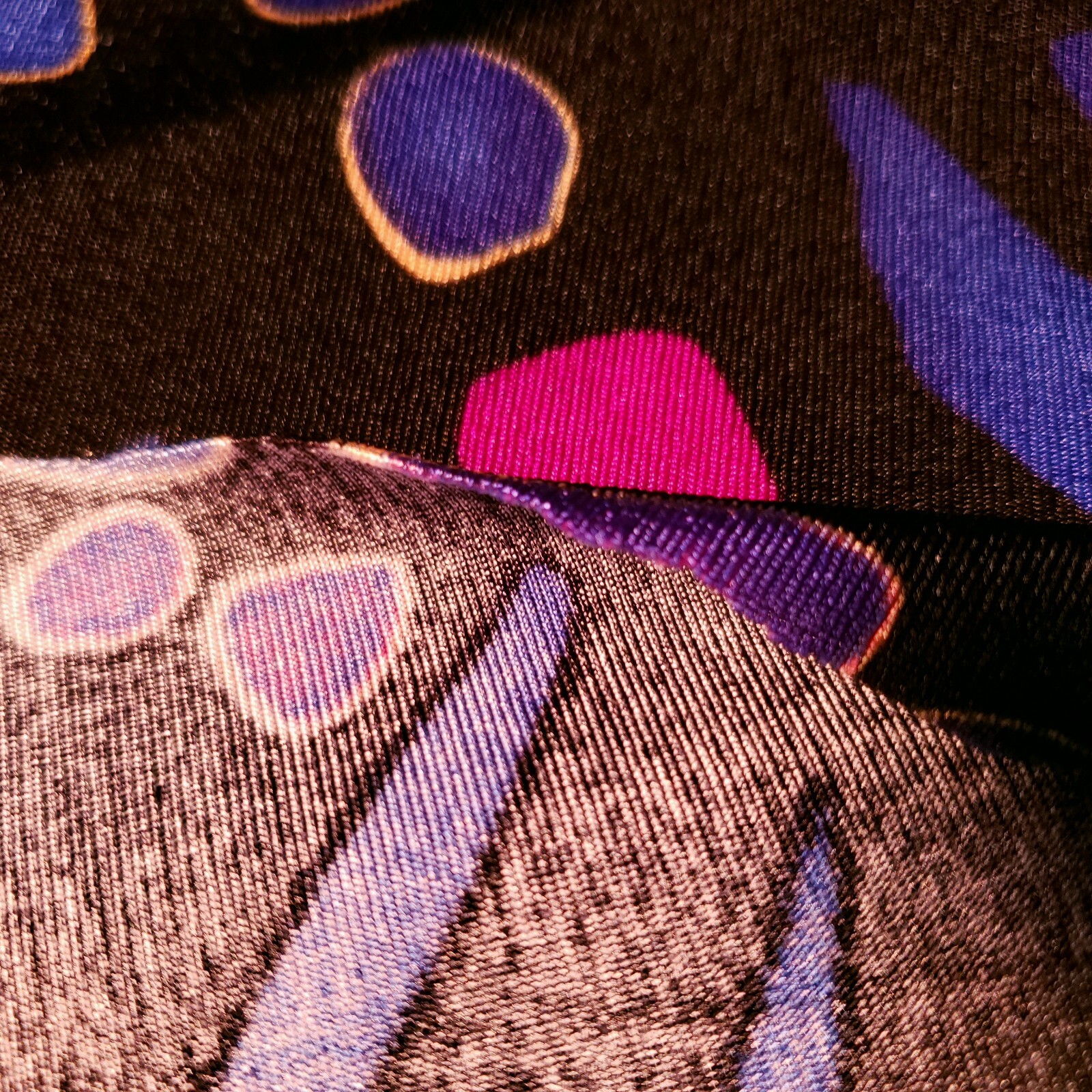 Large Purple Butterfly Wing Print ITY Stretch SPANDEX fabric 58" By The ...