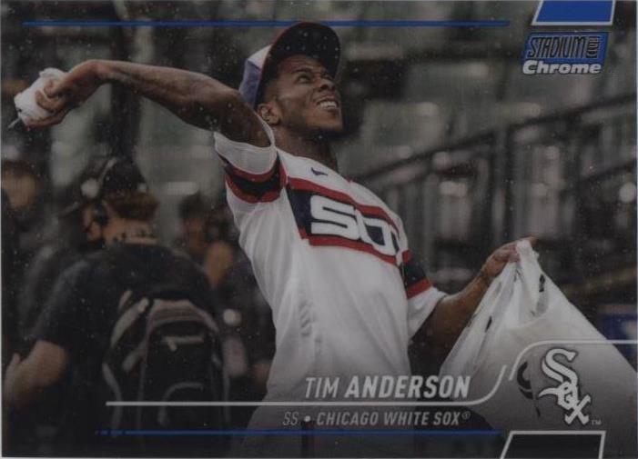 2022 Topps Stadium Club Chrome - Tim Anderson #39 Blue Refractor /199 ...