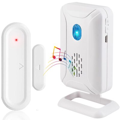 Door Chime Door Open Contact Sensor Alarm 918 FT Range 36 Chimes for ...