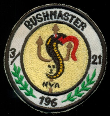 US Army 3rd BN 21st Infantry Regiment 196th Brgd Bushmaster Vietnam ...