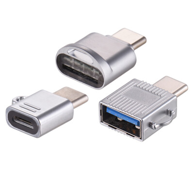 Type C To Micro USB Adapter Type-C 3.0 OTG Converter TF SD Memory Card ...
