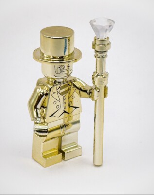 Lego Custom Chrome Plated Mr Gold Mini Figure Official Custom Lego ...