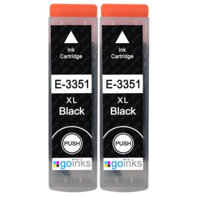 2 Black XL Ink Cartridges for Epson Expression Premium XP-630, XP-645 ...