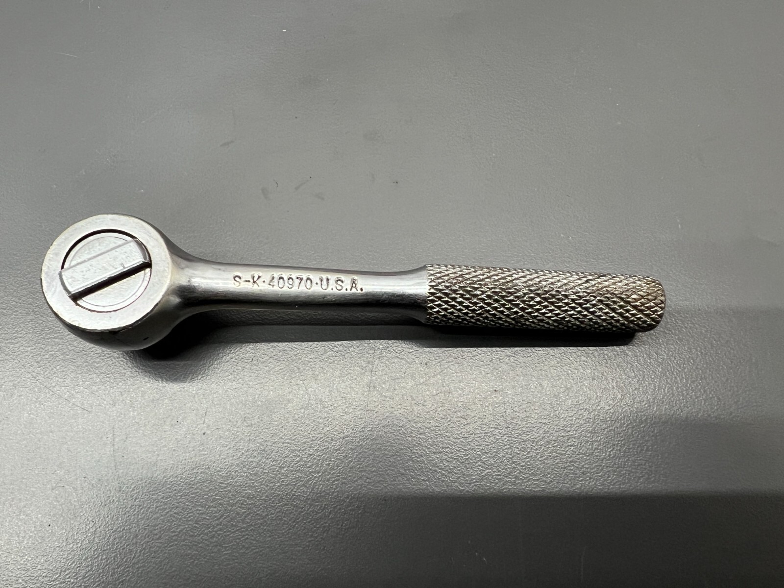 SK TOOLS S-K 40970 1/4" DRIVE KNURLED HANDLE RATCHET - JUST SVCD - EXC ...