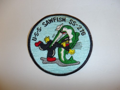 b4661 WW 2 US Navy Submarine Patch USS Sawfish SS 276 Sub IR35F | eBay