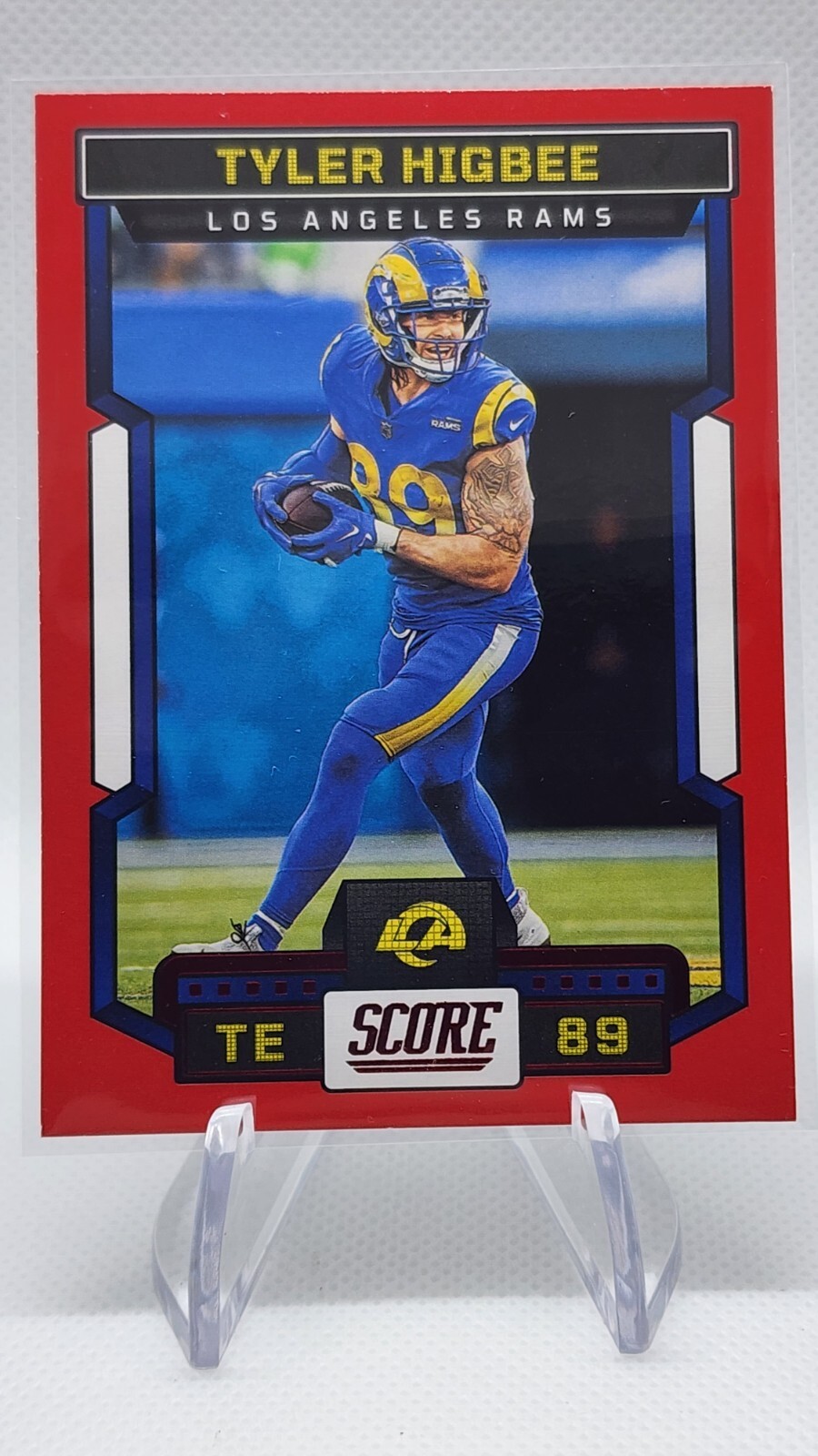 2023 Score - #163 Tyler Higbee Red Parallel Los Angeles Rams | eBay