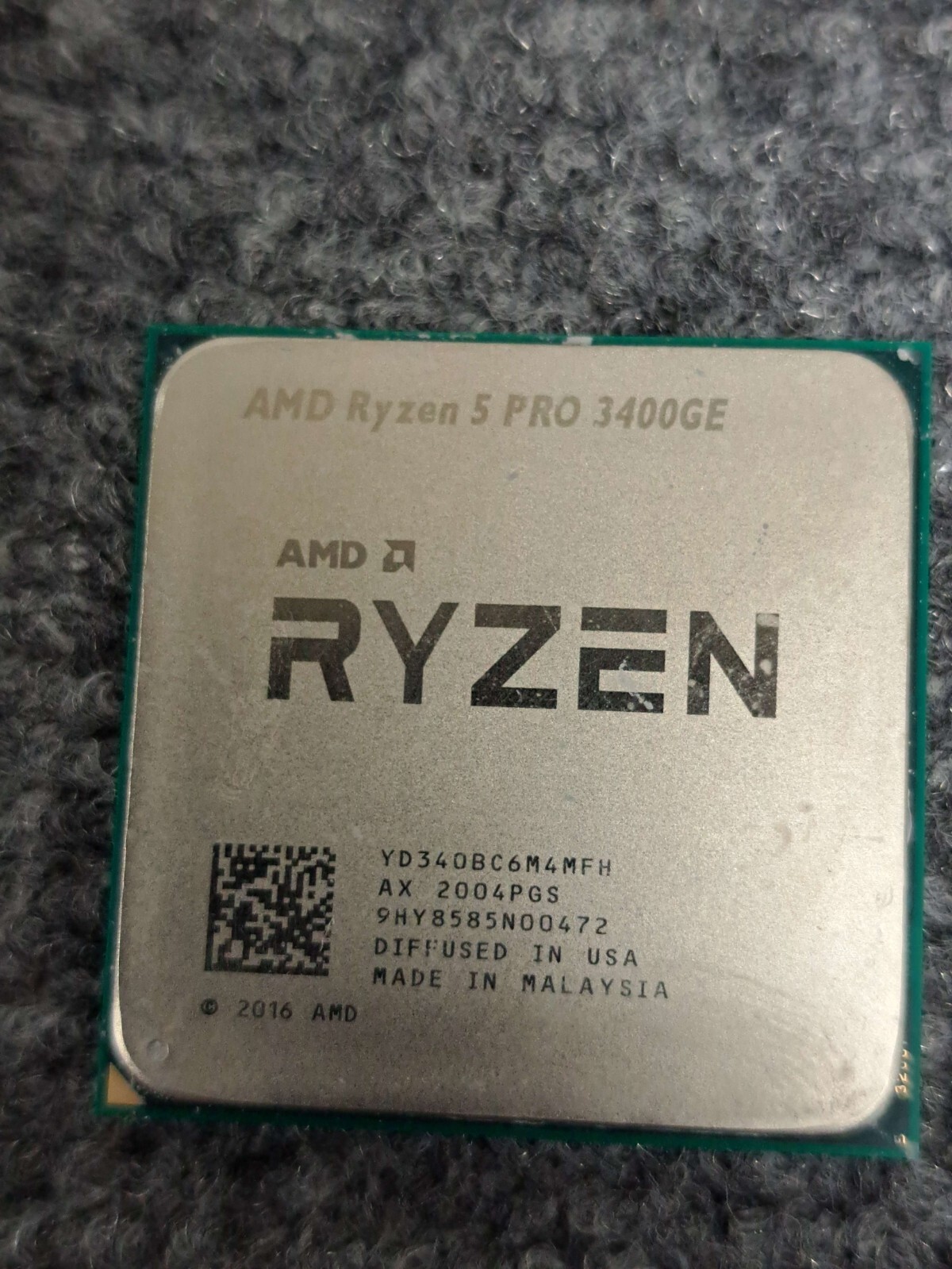 AMD Ryzen 5 PRO 3400GE Quad-Core 3.3 GHz Socket AM4 35W Processor ...