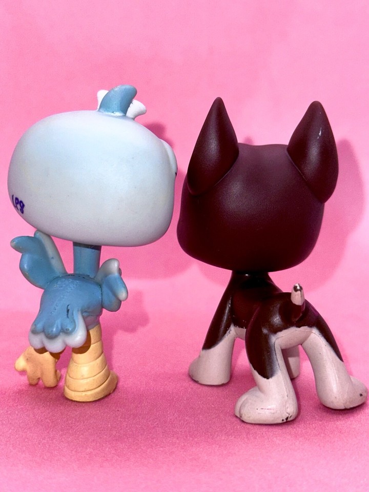 LPS Hasbro Star Eyes Great Dane Ostrich #817 #818 - Authentic Littlest ...