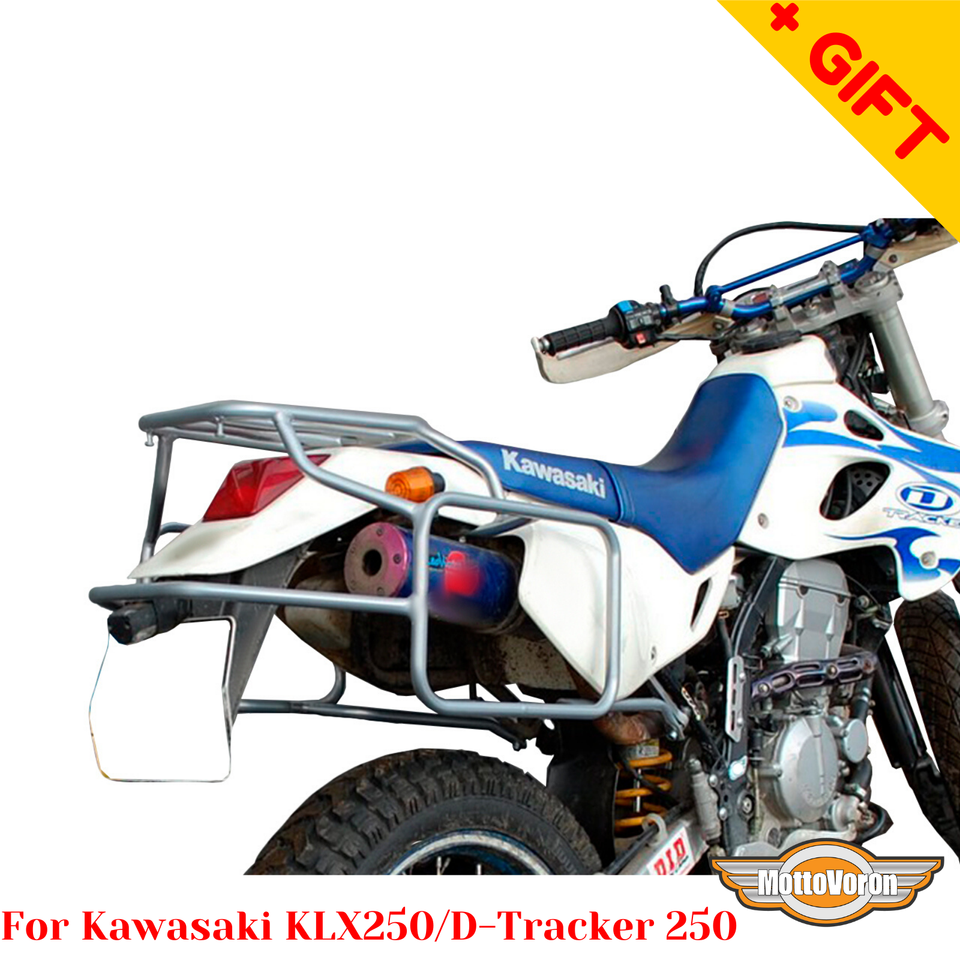 For Kawasaki KLX 250 rack luggage system side carrier D-Tracker 250 (98 ...