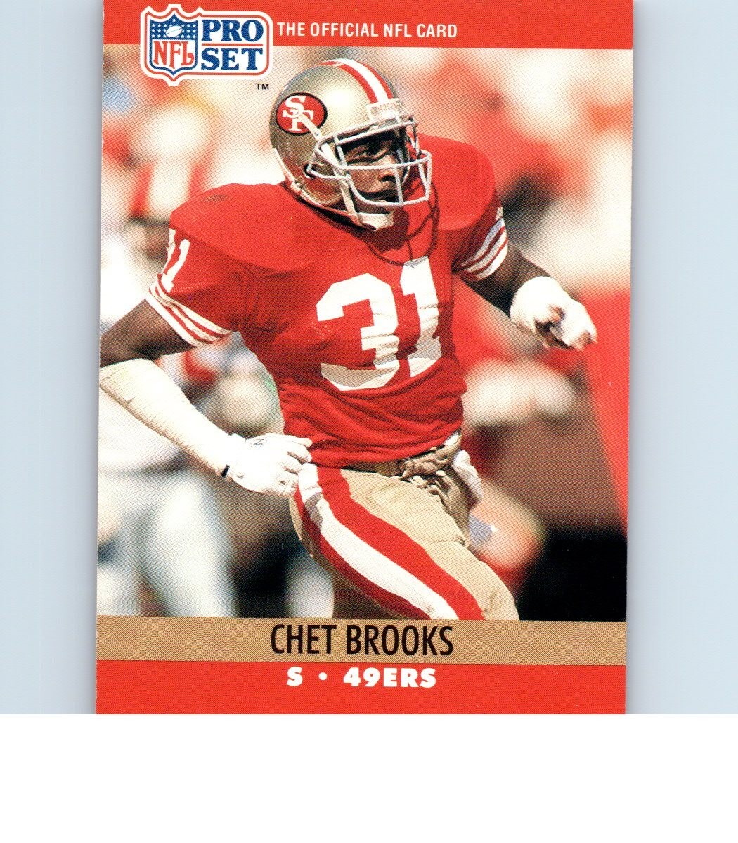 Chet Brooks 636 49ers 1990 Pro Set NFL Football Trading Card | eBay