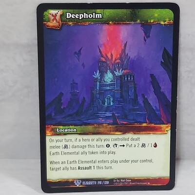 World Of Warcraft War Of The Elements Deepholm 218/220 Rare TCG Card | eBay