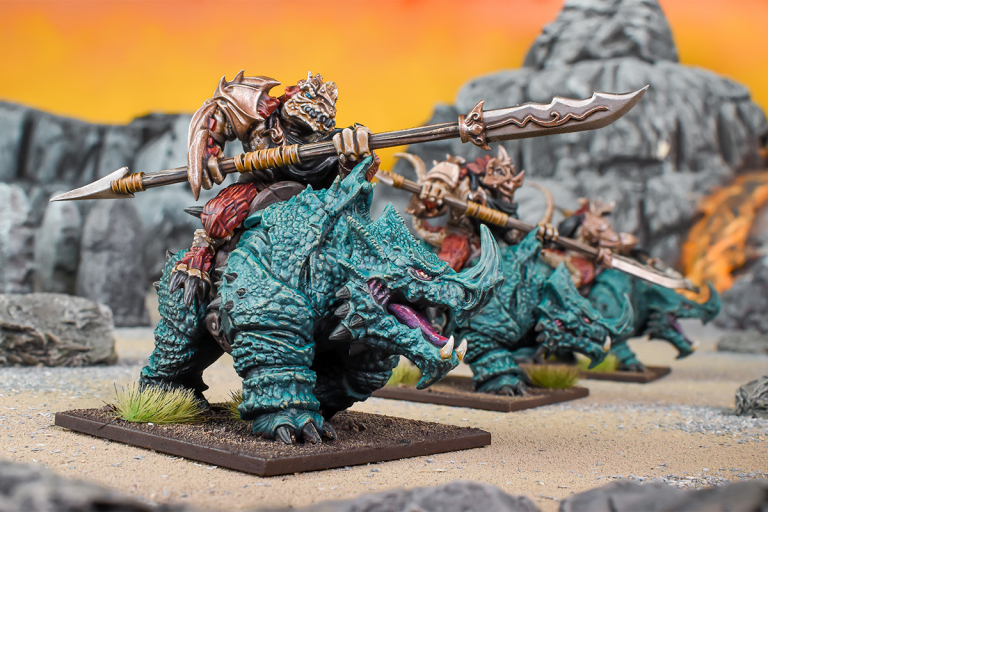 RHINOSAUR CAVALRY REGIMENT - KINGS OF WAR - MANTIC | eBay