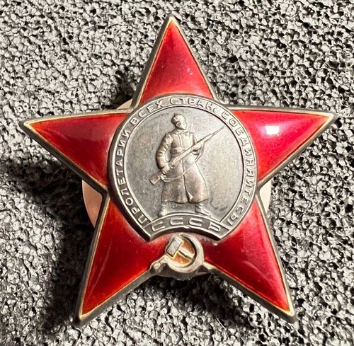 Soviet Russian Order Medal Red Star For Redactor Of Newspaper | eBay
