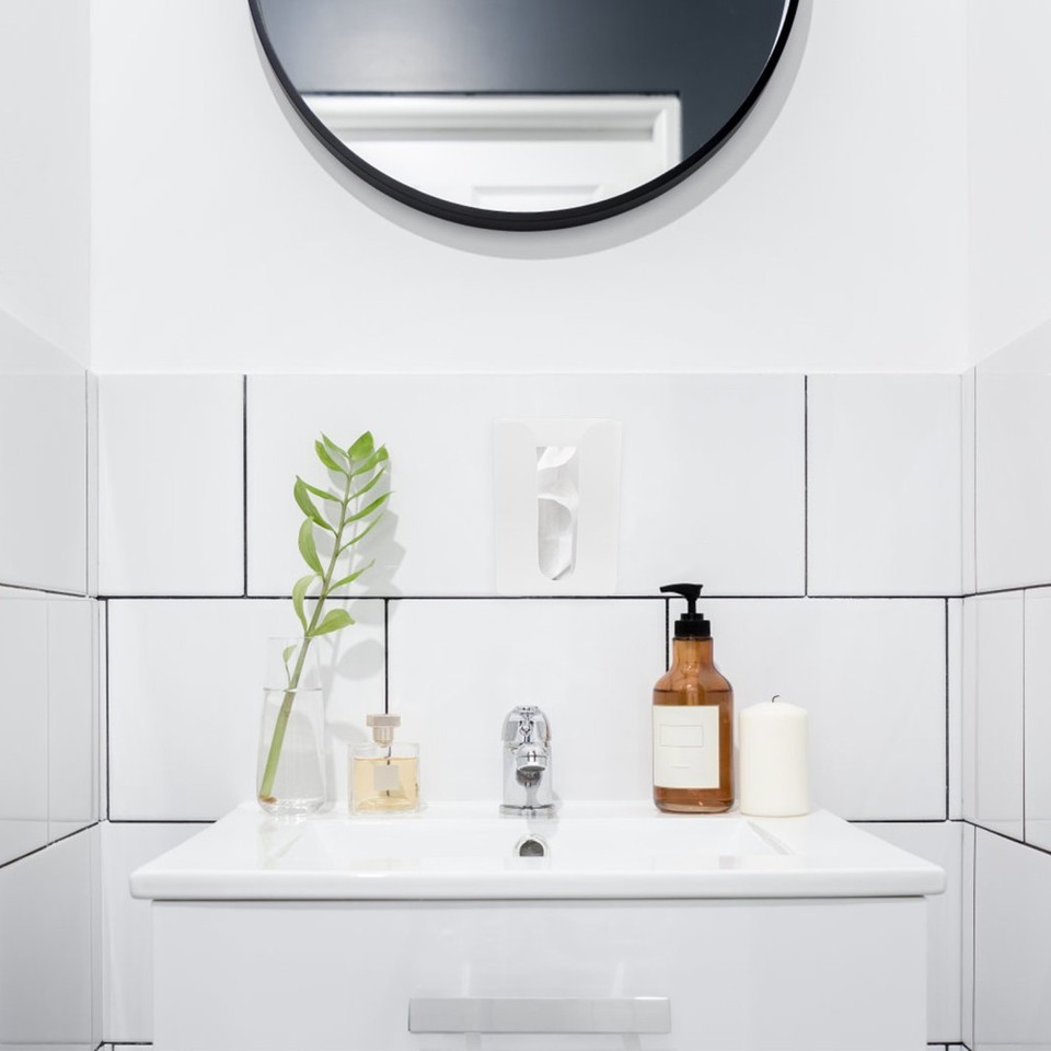 Wall Hanging Tissue Box Holder Multifunction Storage Napkin Mounted ...