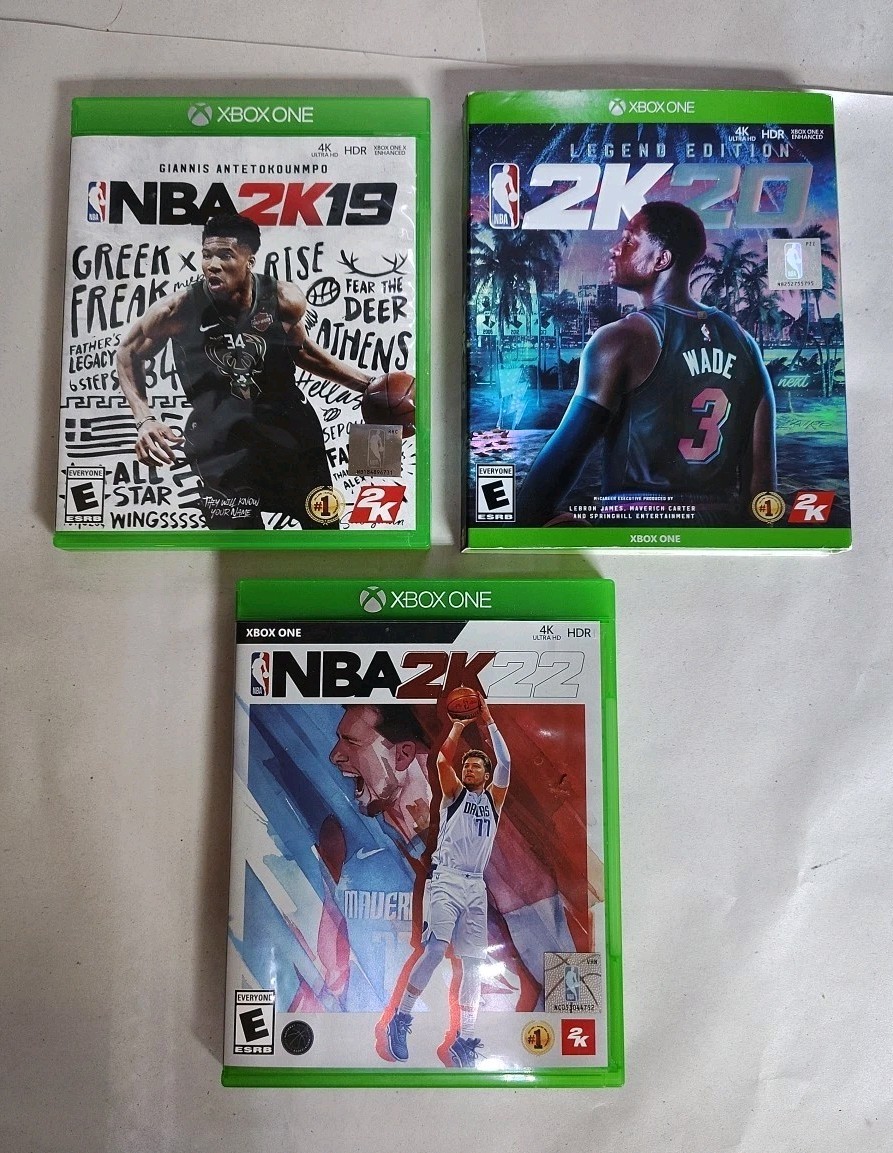 NBA 2K20 Legend Edition - 2K19 &2K22 Xbox Lot Of 3 Bundle Xbox One Very ...