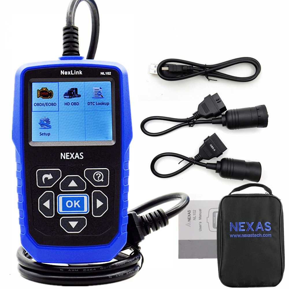 Nexas NL102 Heavy Duty Truck Scanner Diesel OBD All System Diagnostic ...