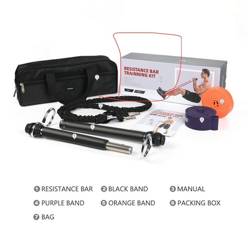 Resistance Bar Training Kit | Full Body Workout Set | Home Gym ...