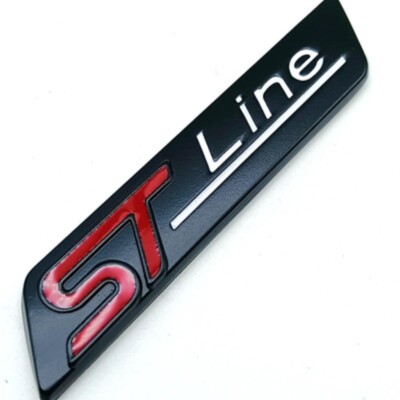 Ford ST Line Badge Black Fender For Focus Kuga Puma Fiesta Performance ...