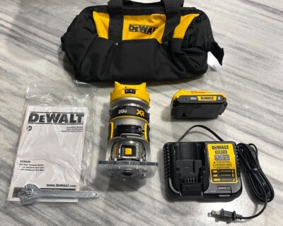 Brand New DEWALT DCW600B 20V MAX XR Compact Router Kit With 2.0ah | eBay