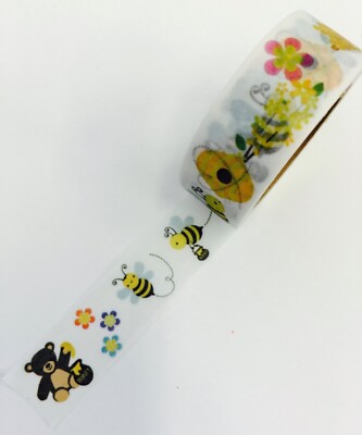 BumbleBee Bees teddy bear Washi Tape Papercraft Planner Supply Party ...