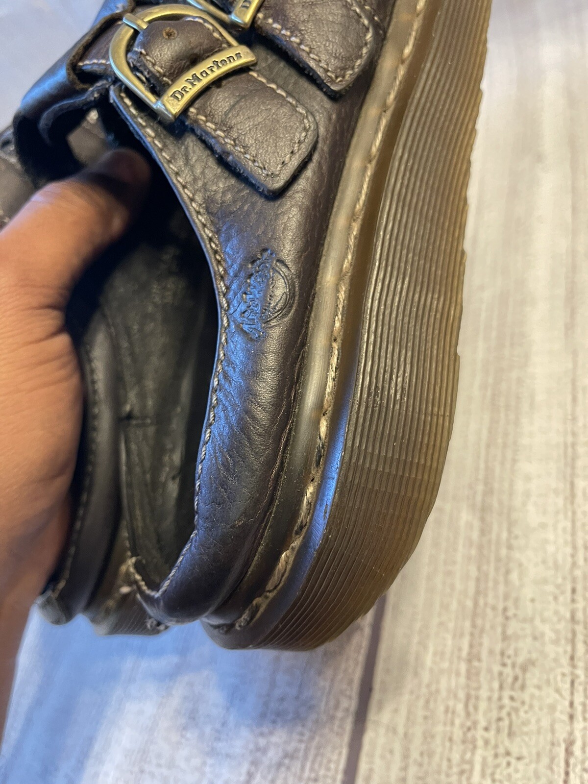 RARE VINTAGE DOC MARTENS MARY JANE DOUBLE BUCKLE SAND… - Gem