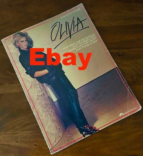 Original Vintage '79 *SIGNED* Olivia Newton-John "Totally Hot" Sheet ...
