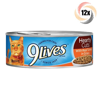 12x Cans 9Lives Hearty Cuts Real Turkey In Gravy Cat Food 5.5oz Caring ...