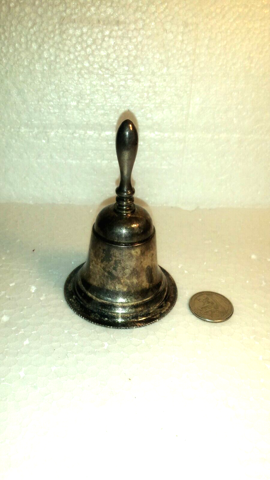 VINTAGE SILVER PLATED BELL 4" | eBay