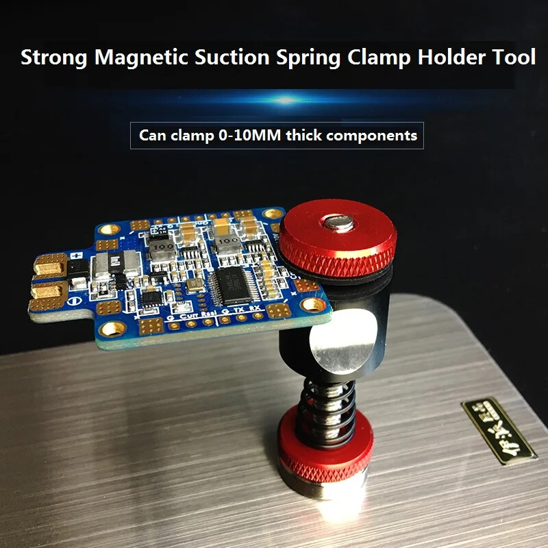 Red Strong Magnetic Suction Spring Clamp PCB Holder Fixture Circuit ...