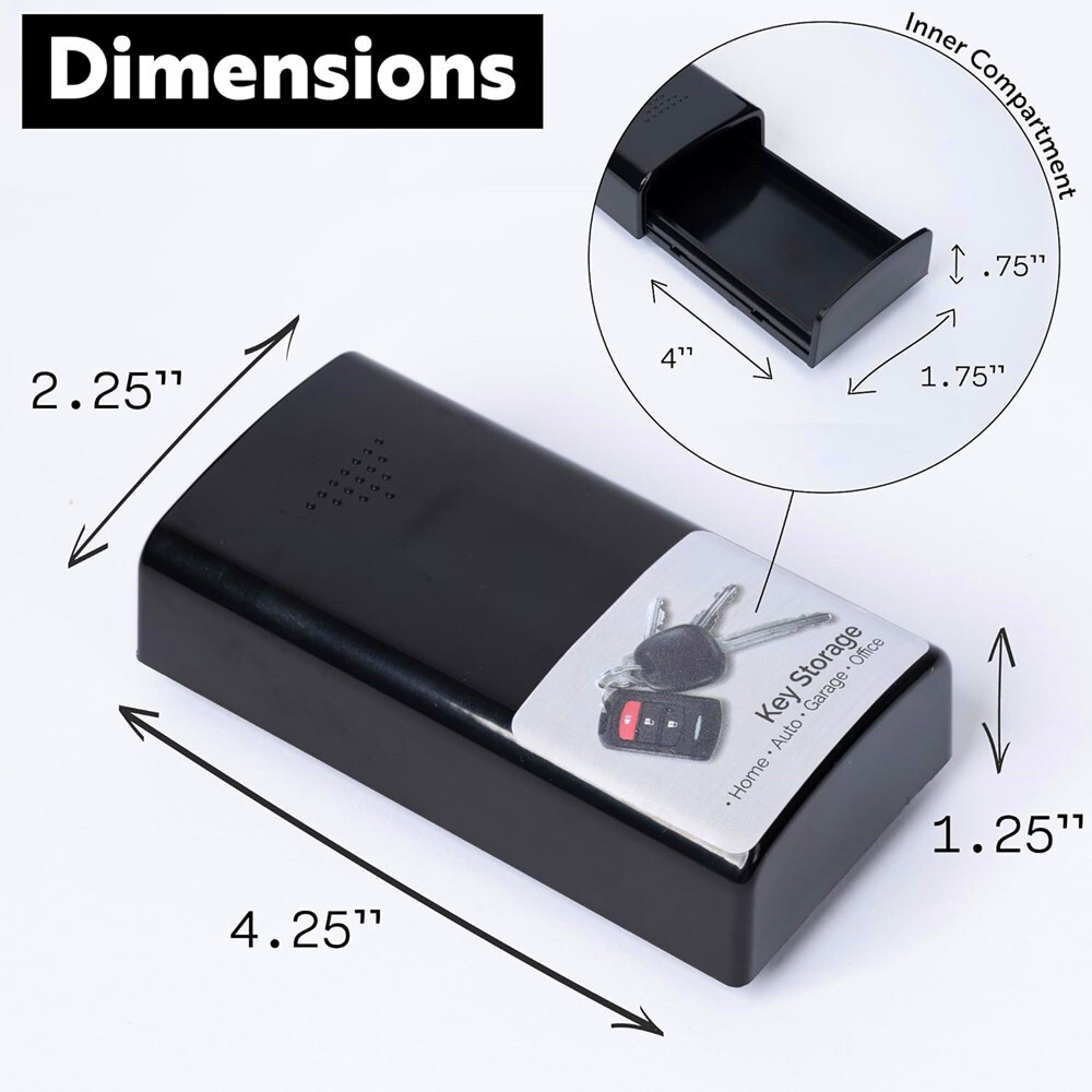 1pcs key Storage Large Magnet Locker Hider Hide A Key Master Lock Key ...