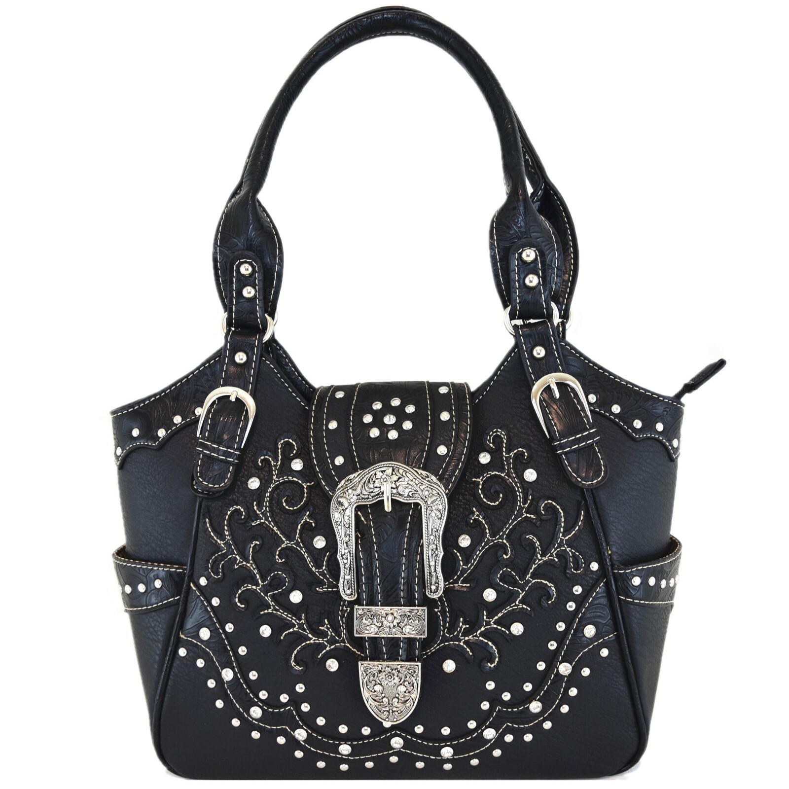 Western Buckle Country Handbag Concealed Carry Purse Women's Shoulder ...