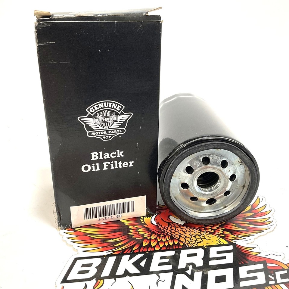 NOS Genuine Harley Black Long Harley Oil Filter 63812-90 | eBay