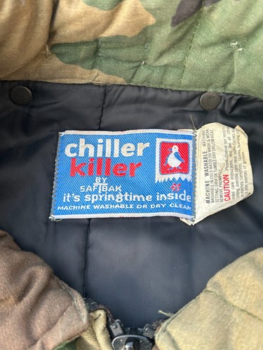 Vintage Chiller Killer Camo Insulated Hunting Jacket Men’s L 28” Chest ...
