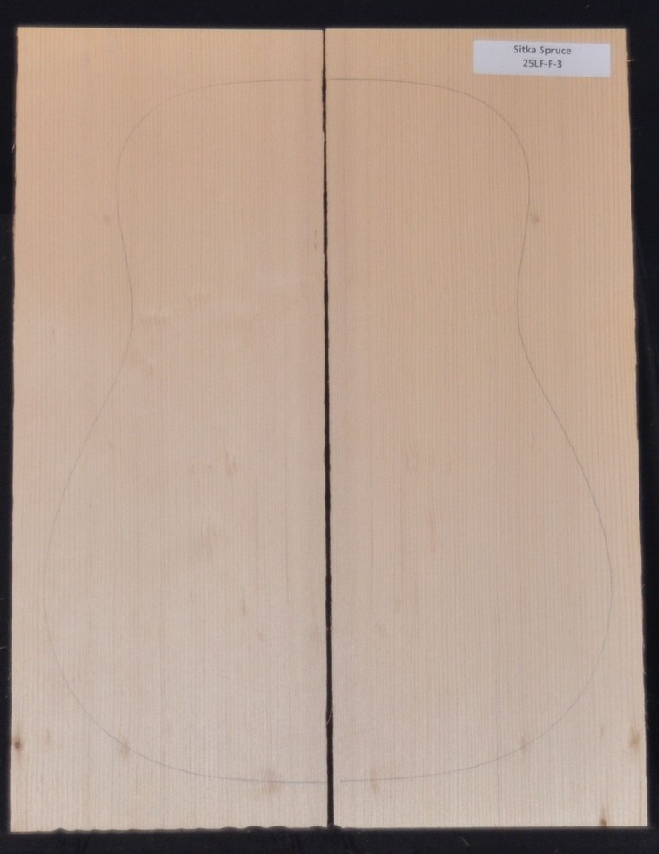 Luthier - Sitka Spruce Lightly Figured Acoustic Guitar Soundboards - 6 ...