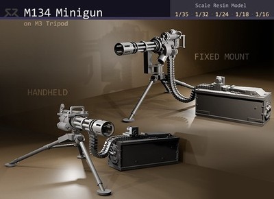 M134 Minigun on Tripod - 1/35, 1/32, 1/24, 1/18, 1/16 resin model | eBay UK