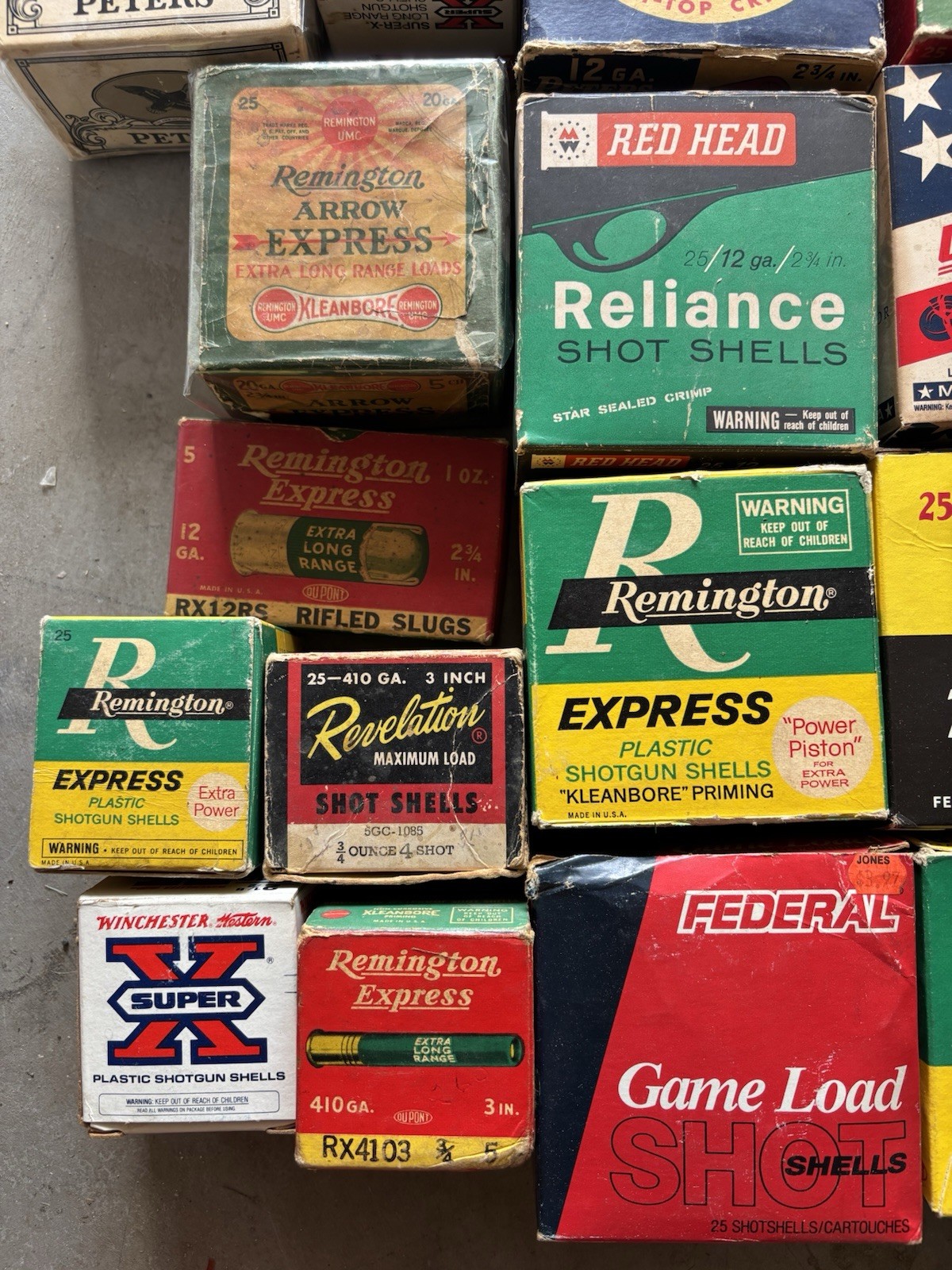 Vintage Empty Shotgun Shell Boxes Winchester, Remington, Peters ...