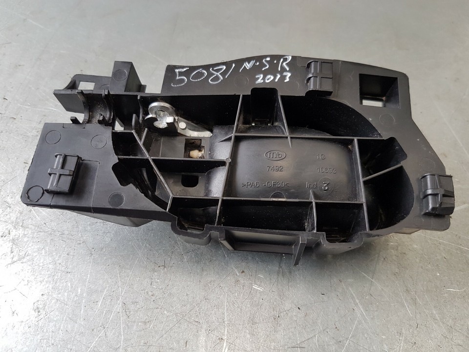 PEUGEOT 5081.6 HDI MANUAL 2012-2018 LEFT REAR INNER DOOR HANDLE ...