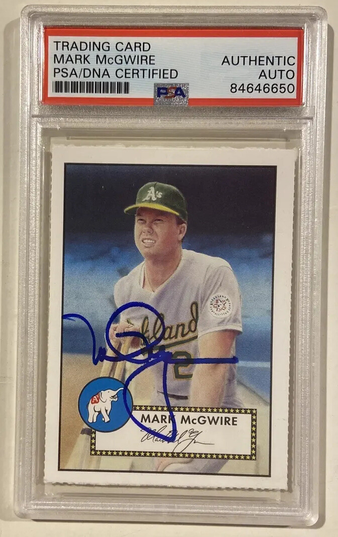 Mark McGwire Autographed Memorabilia | Signed Photo, Jersey ...